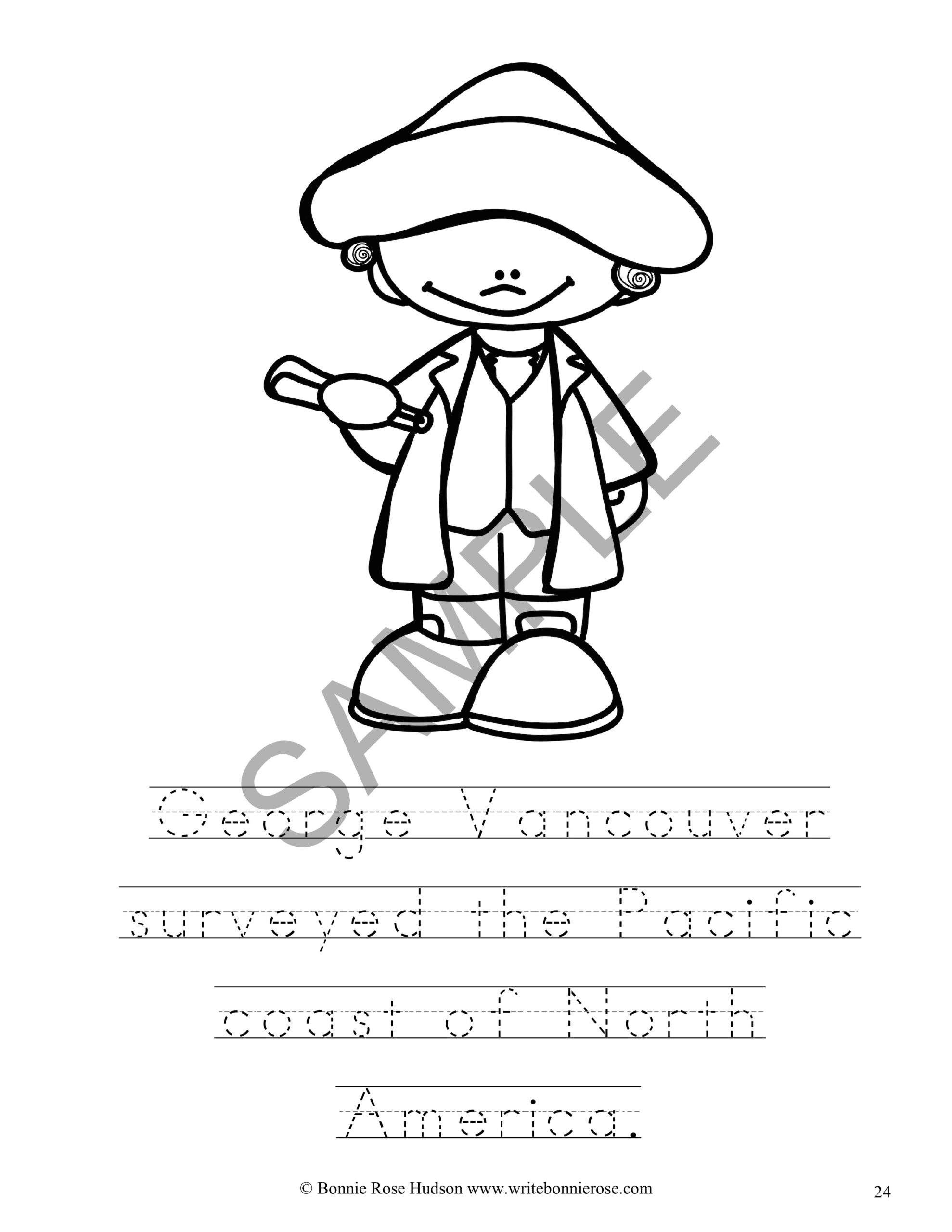 World Explorers and Travelers Coloring Book-Level B | Made By Teachers