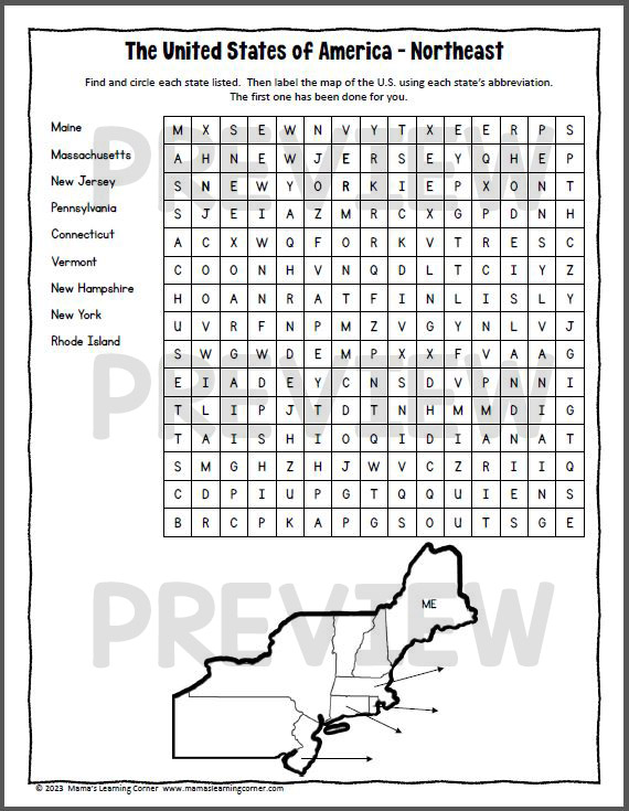 United States Word Search Puzzles | Made By Teachers