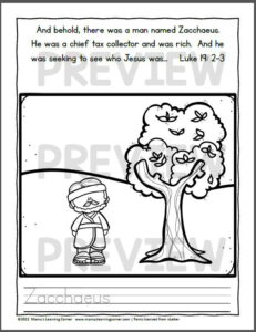 Zacchaeus Coloring Pages | Made By Teachers