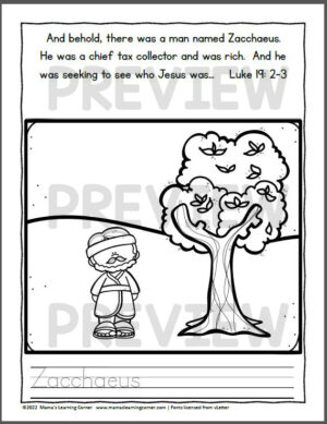 Zacchaeus Coloring Pages | Made By Teachers