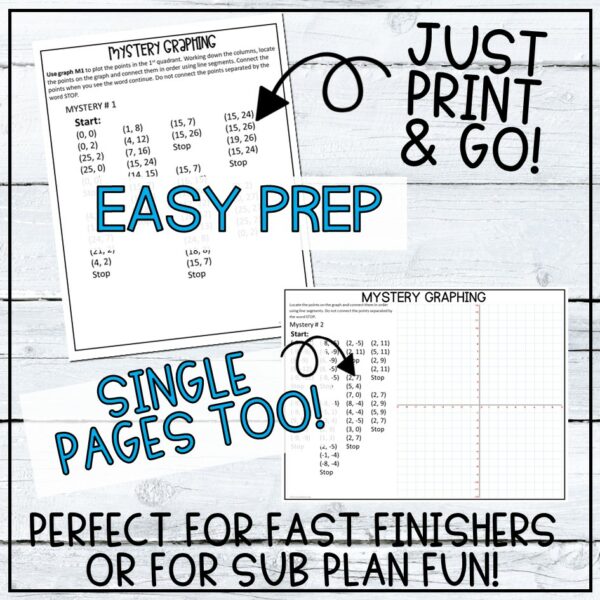 Spring Coordinate Plane Graphing Mystery Pictures Bundle | Math ...