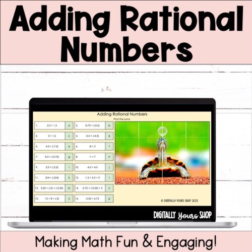 Adding Rational Numbers - Positive & Negative Decimals & Fractions ...