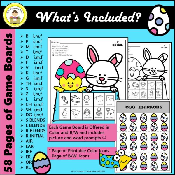 Easter Speech Therapy Articulation Activity | Made By Teachers