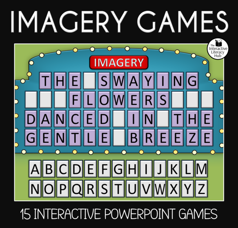 Imagery Games -15 interactive powerpoint games with examples of imagery ...