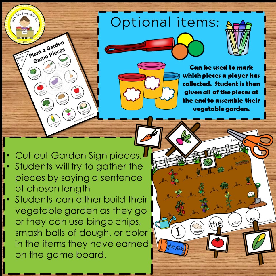 Build A Vegetable Garden to Increase Sentence Length | Made By Teachers
