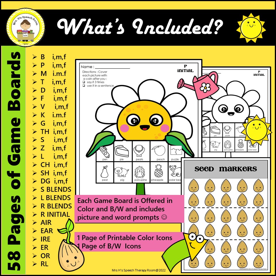 Spring Speech Therapy Articulation Activity (Copy) | Made By Teachers