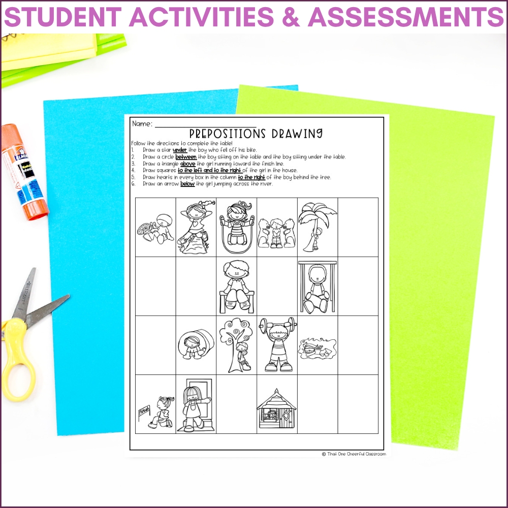 3rd Grade Prepositions Grammar and Writing Lesson & Worksheets | Made ...