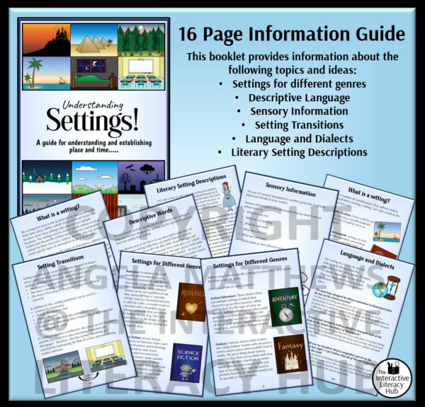 Story Settings Writing Bundle - Worksheets, Setting Wheels and ...