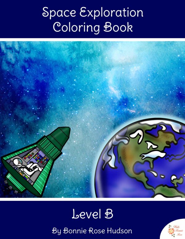 Space Exploration Coloring Book-Level B | Made By Teachers