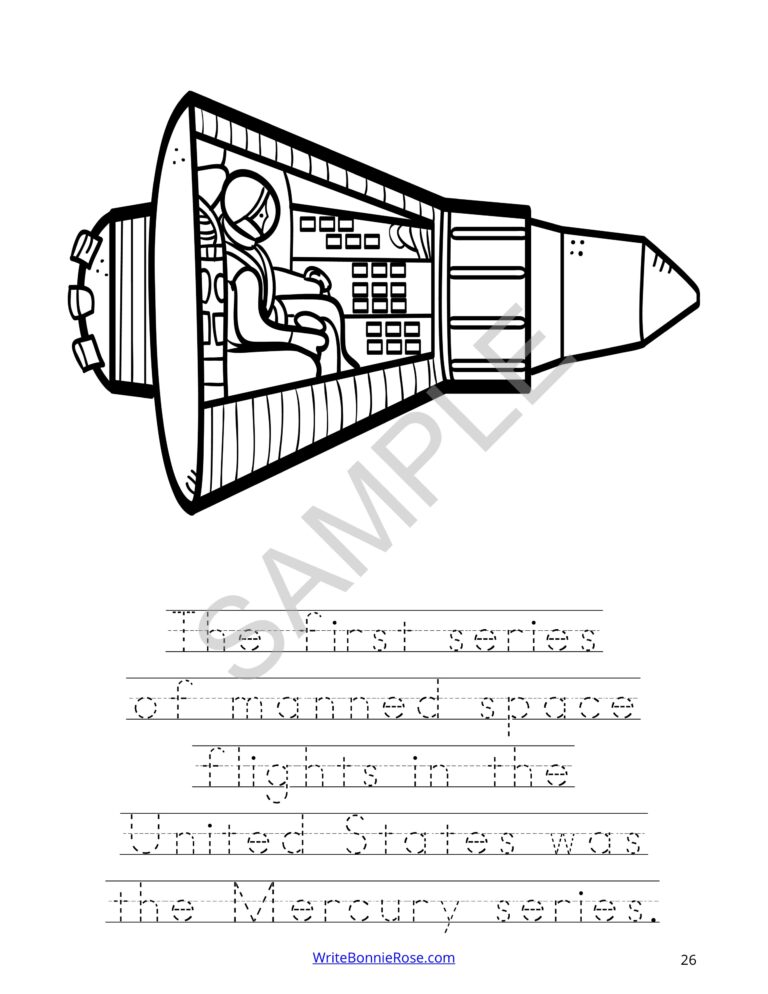 Space Exploration Coloring Book-Level B | Made By Teachers