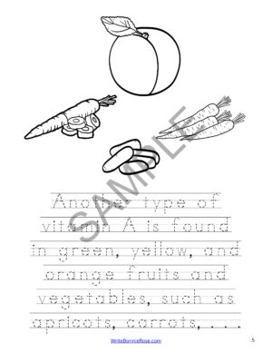 Vitamins & Minerals Coloring Book-Level B | Made By Teachers