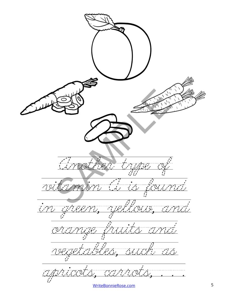 Vitamins & Minerals Coloring Book-Level C | Made By Teachers