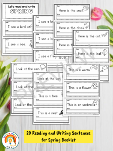 Spring Literacy Activities | Spring Emergent Readers | Spring Write the ...