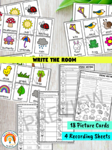 Spring Literacy Activities | Spring Emergent Readers | Spring Write the ...