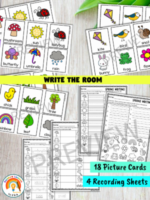 Spring Literacy Activities | Spring Emergent Readers | Spring Write the ...
