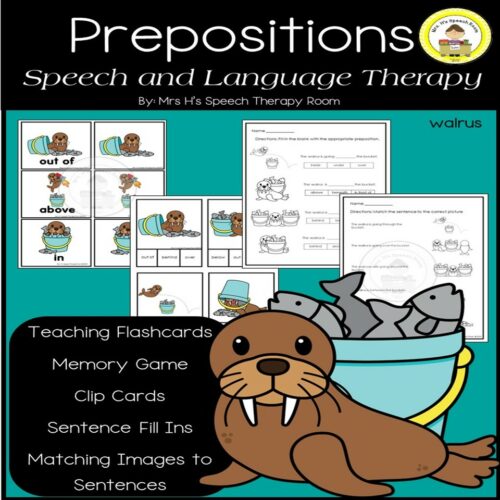 Prepositions and Positional Concepts Walrus Themed | Made By Teachers