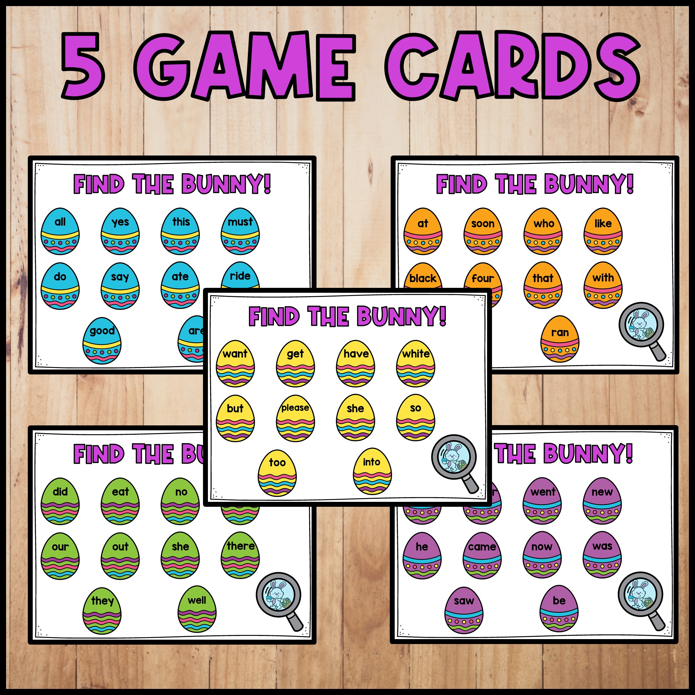 Kindergarten Sight Words | Easter Digital Hide & Seek – Easter Bunny ...