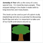 SOMEDAY A TREE BY EVE BUNTING - LESSONS & INTERDISCIPLINARY ACTIVITIES ...