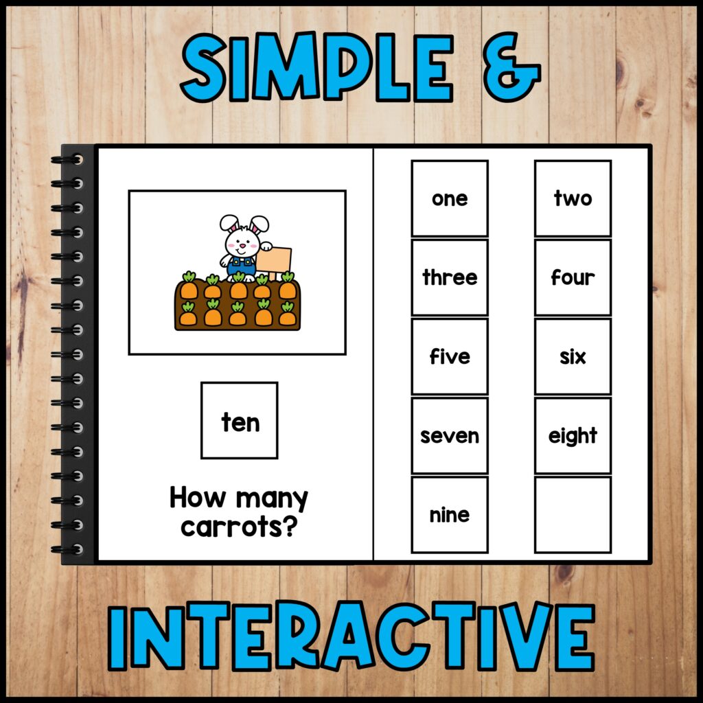 Easter Adapted Books | Counting 1 to 10 Bunny Interactive Books | Made ...