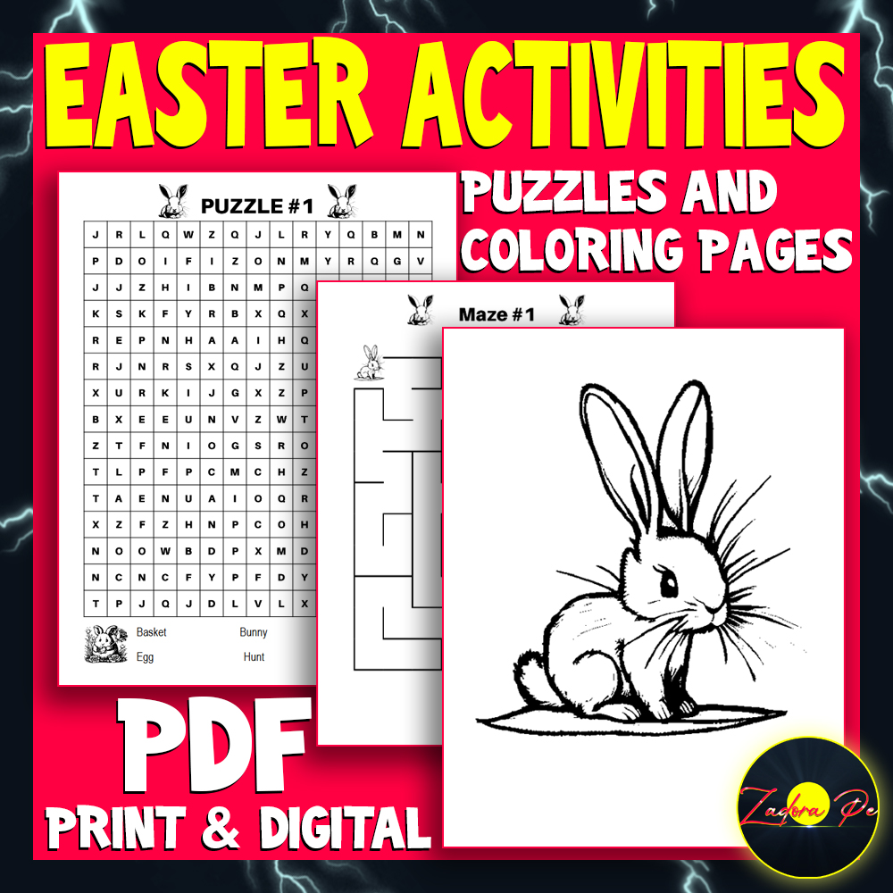 Easter Activities | Coloring Pages | Worksheets | Mazes - Word Search ...