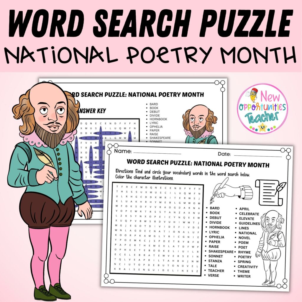 Celebrate National Poetry Month with Our Comprehensive Bundle! | Made ...