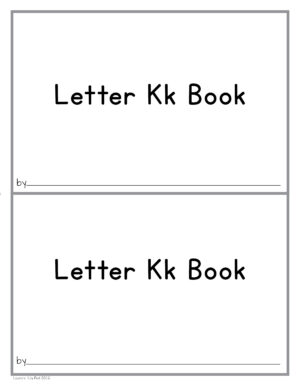 Alphabet Letter K Emergent Readers Set | Made By Teachers