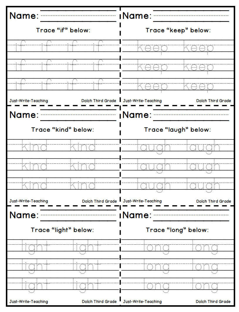 Third Grade Sight Word Task Cards | Made By Teachers