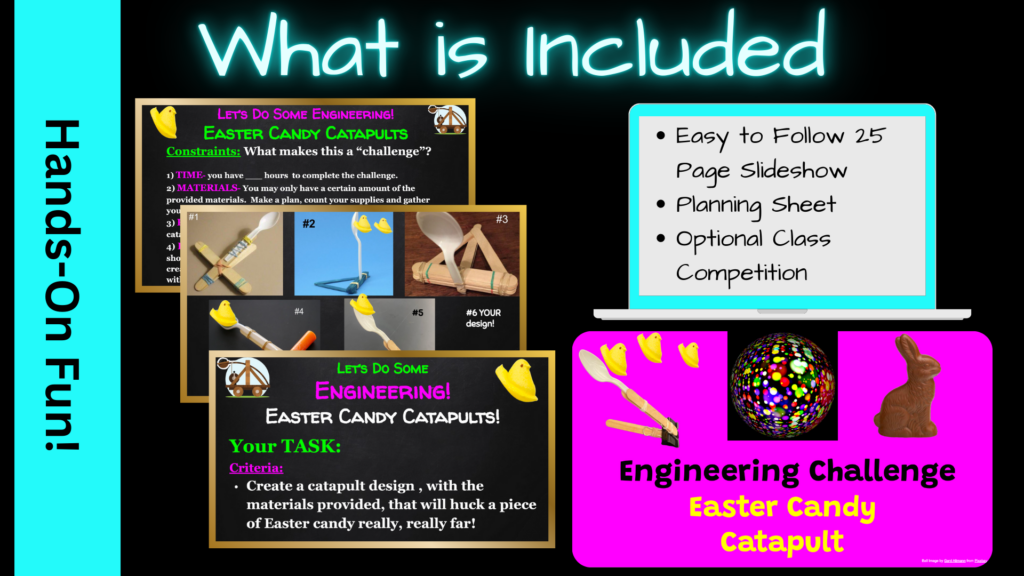 FUN Spring STEM Activity Easter Candy Catapult Engineering Design ...