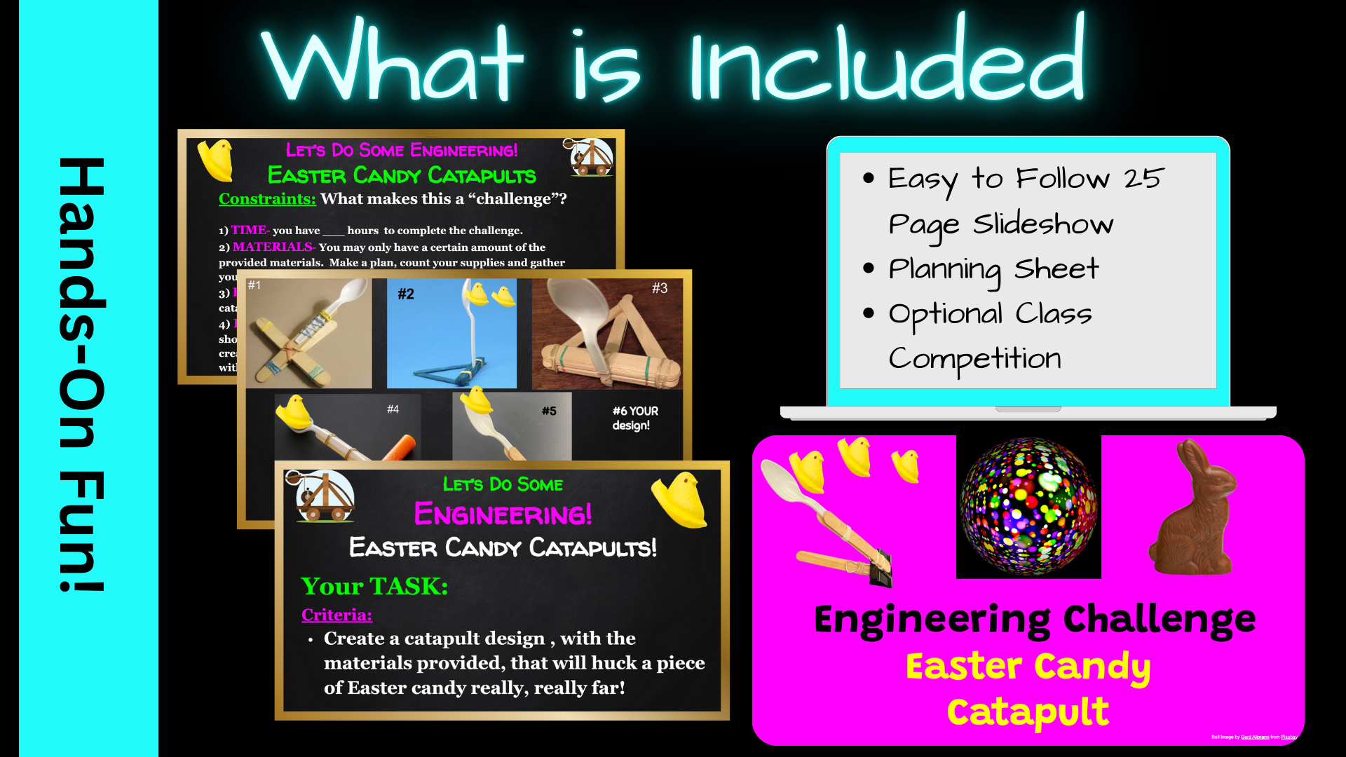 FUN Spring STEM Activity Easter Candy Catapult Engineering Design ...