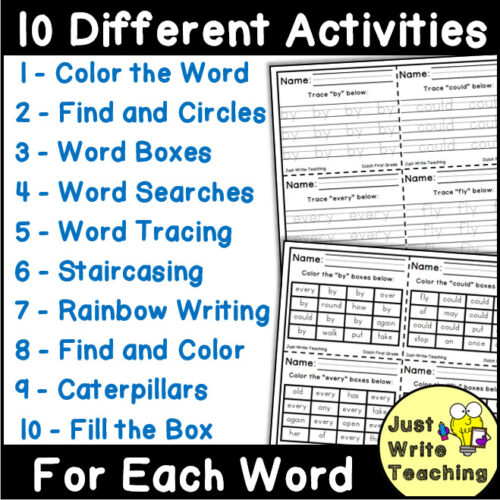 Dolch Sight Word Centers - Task Cards BUNDLE | Made By Teachers
