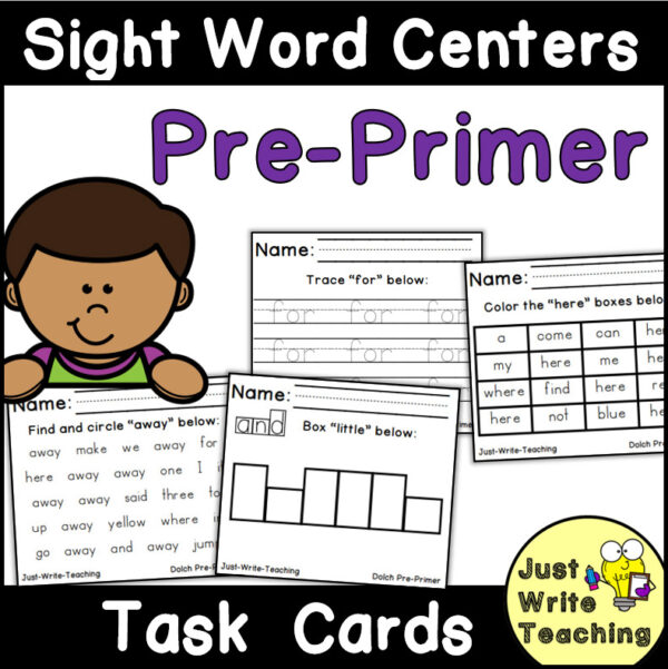 Dolch Sight Word Centers - Task Cards BUNDLE | Made By Teachers