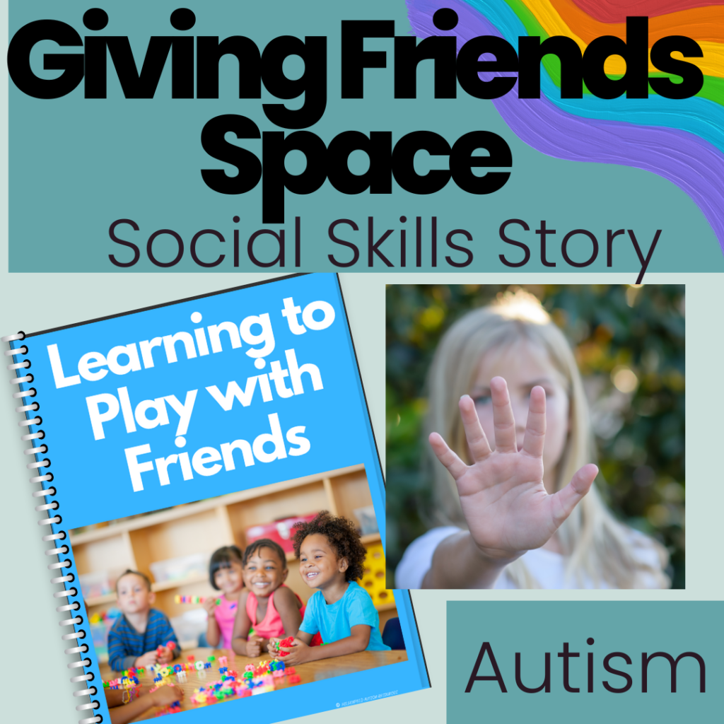 Learning to Give Friends Space Social Skills Story with realistic ...