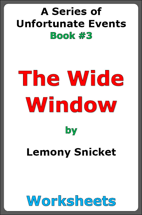 Lemony Snicket "The Wide Window" worksheets | Made By Teachers