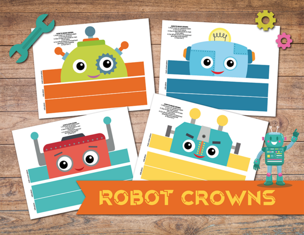 Printable robot crowns | Made By Teachers