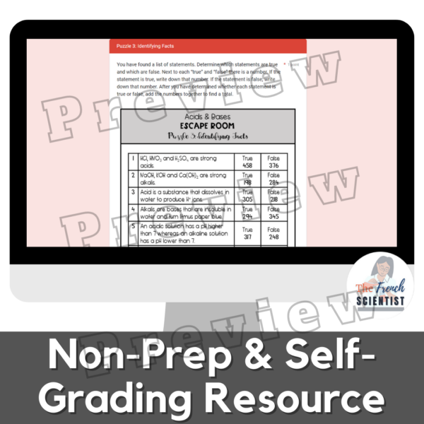 CHEMISTRY Acids & Bases Escape Room Activity [Digital] | Made By Teachers