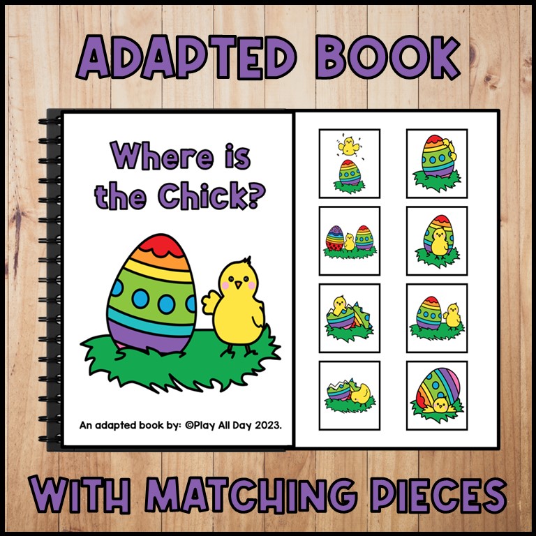 Easter Prepositions Adapted Book and Flash Cards | Interactive Book ...