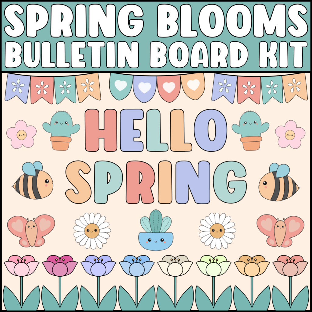 Spring Bulletin Board Kit | Spring Craft | April Bulletin Board ...