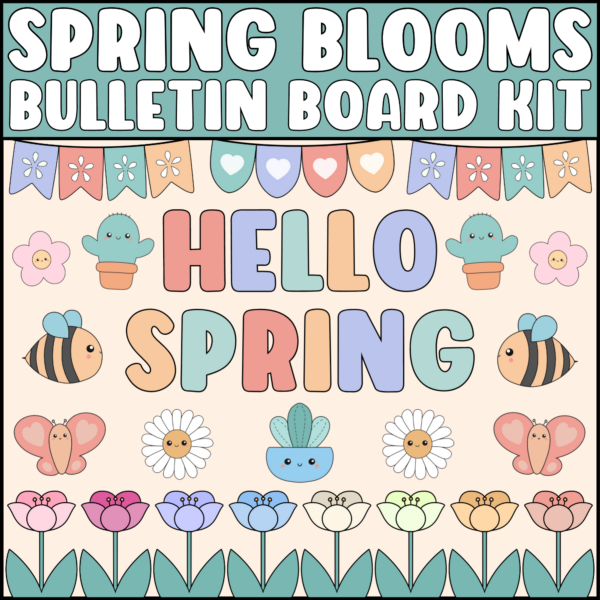 Spring Bulletin Board Kit | Spring Craft | April Bulletin Board ...