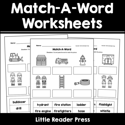 Community Helpers Match-A-Word Worksheets | Made By Teachers
