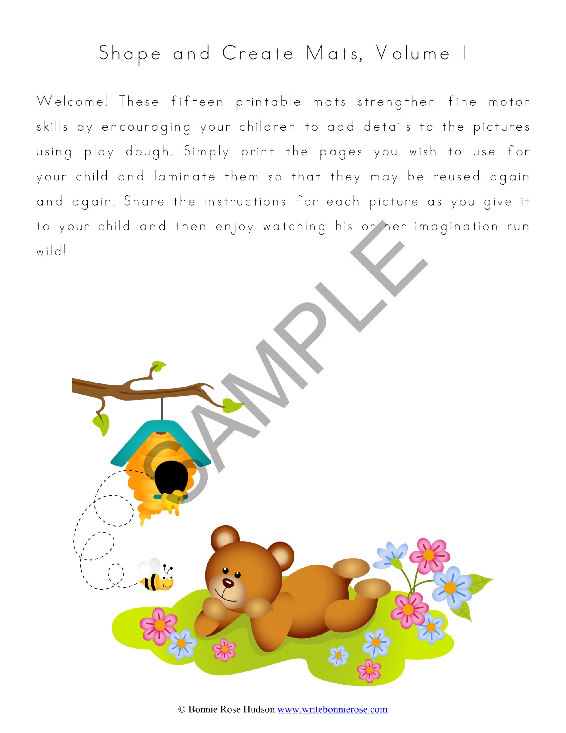 Fun With Play Dough, Shape and Create Mats, Volume 1 | Made By Teachers