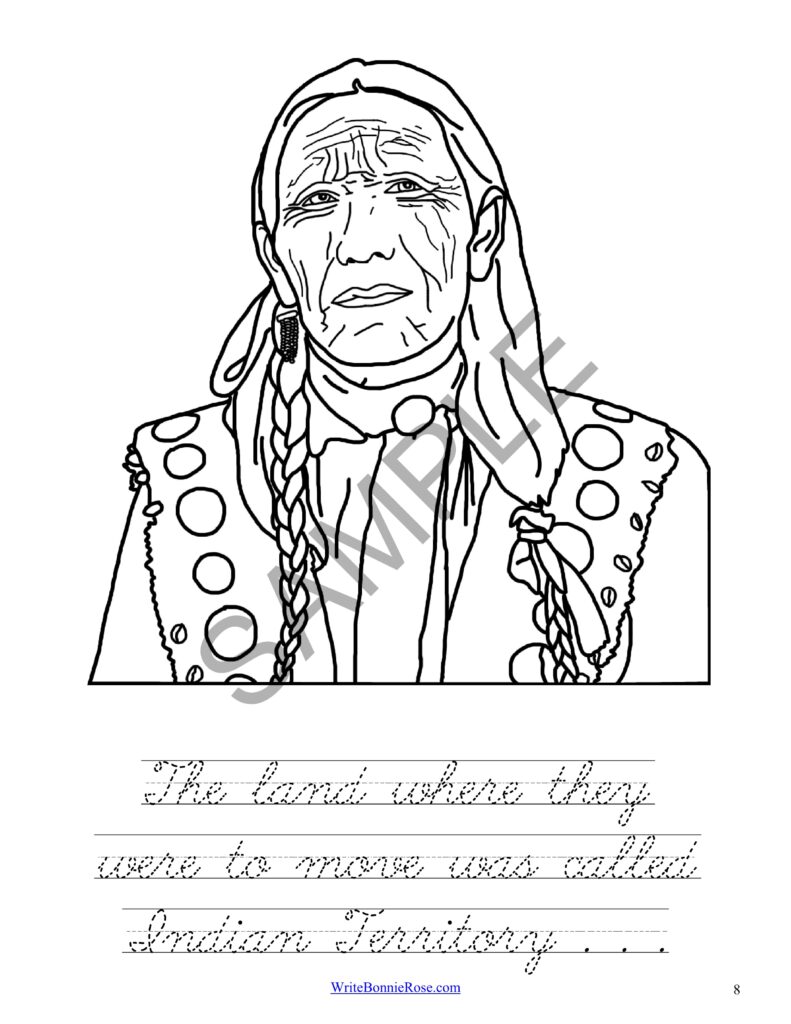 Trail of Tears Coloring Book-Level C | Made By Teachers