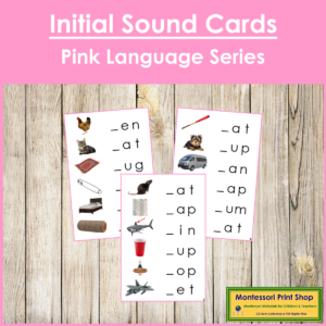 Pink Phonetic Initial Sound Cards (photos) | Made By Teachers