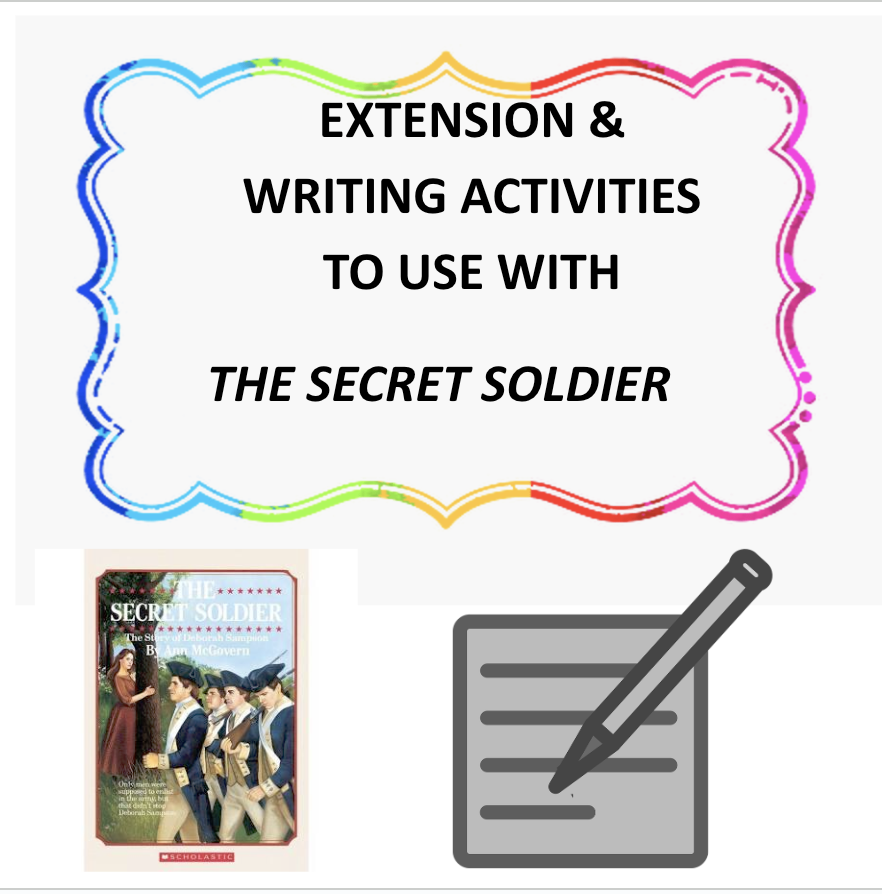 SECRET SOLDIER BY ANN MCGOVERN READING COMPREHENSION & ACTIVITIES UNIT ...
