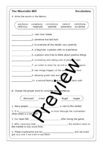 Lemony Snicket "The Miserable Mill" worksheets | Made By Teachers