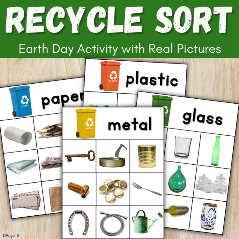 Recycle Sort Activity for Preschool and Special Education | Made By ...