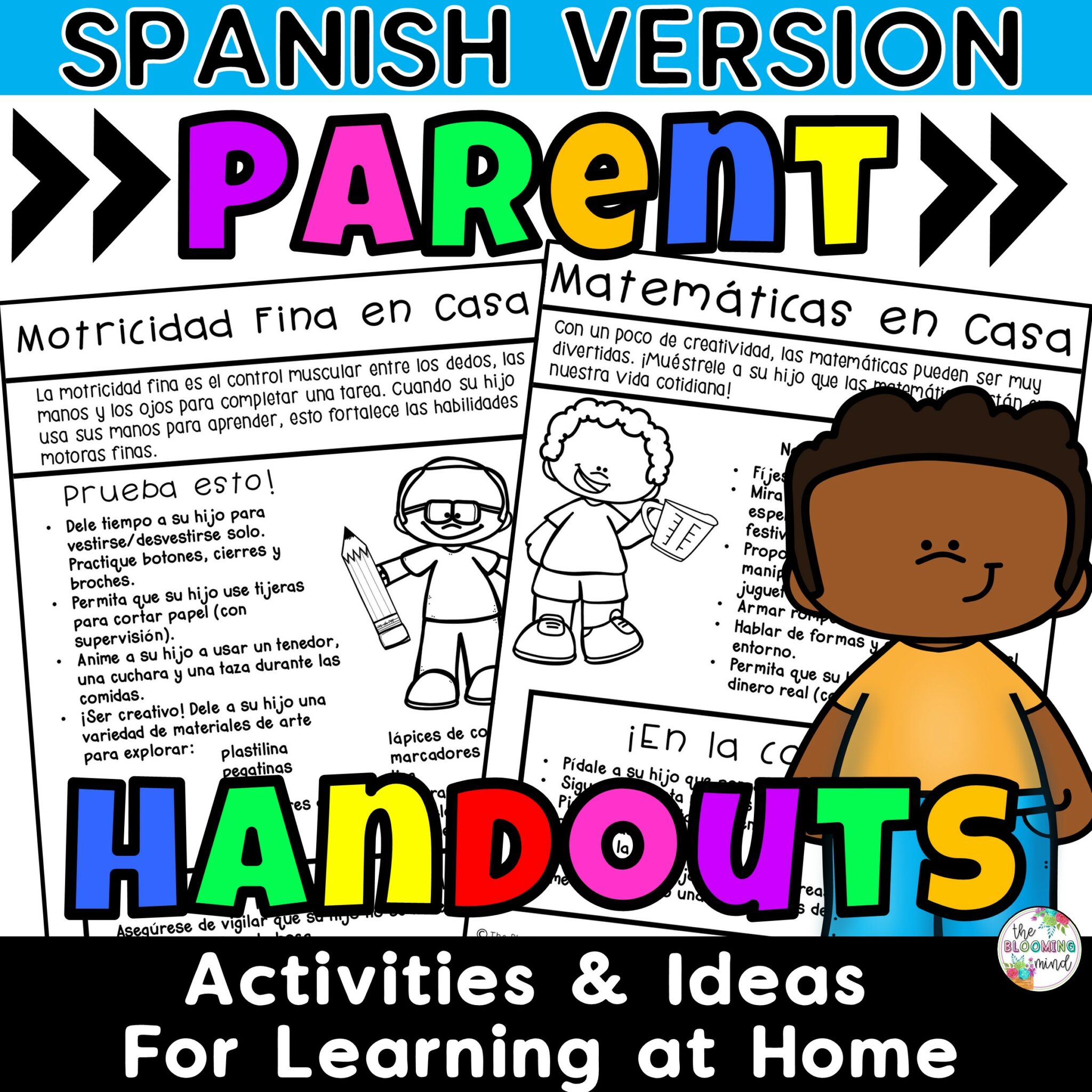 Parent Handouts for Preschool Home to School Connection (English and ...