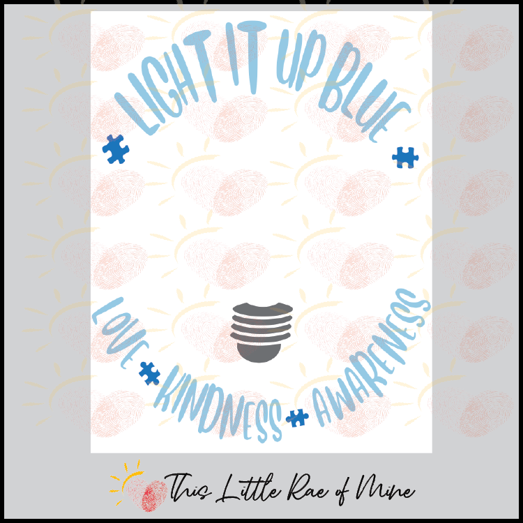 Light it up blue - autism - lightbulb - Handprint Art - Keepsake ...