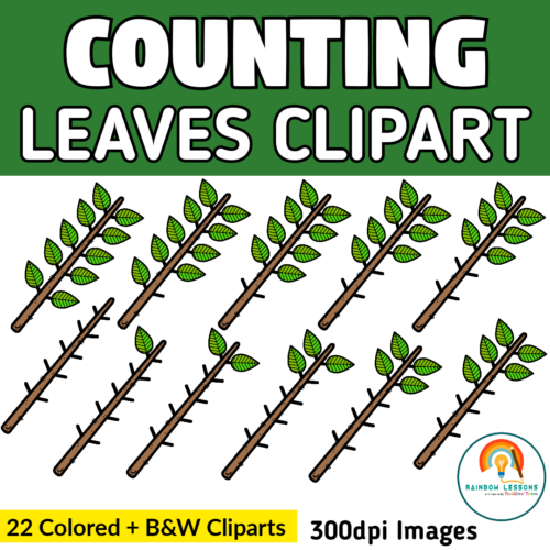 Counting to 10 Cliparts | Spring Counting Clip Arts | Counting Leaves ...