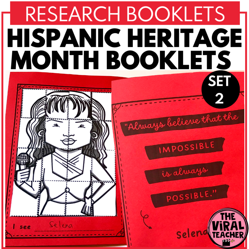Hispanic Heritage Month Research Project Booklets Bundle | Made By Teachers