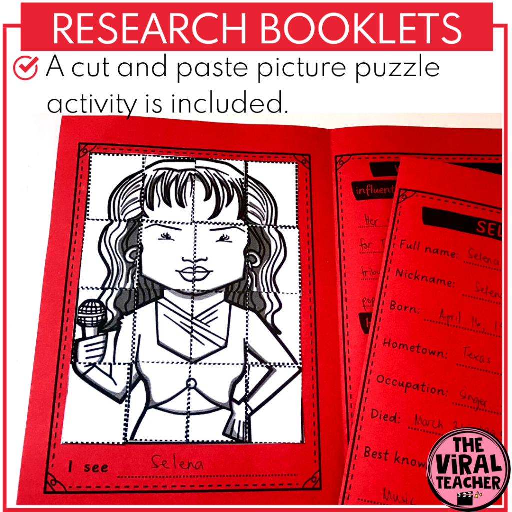 Hispanic Heritage Month Research Project Booklets set 2 | Made By Teachers